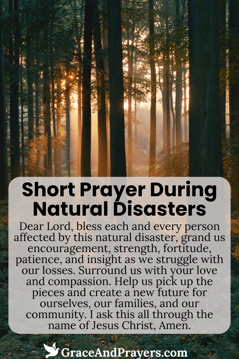 9 Powerful Prayers During Natural Disasters - Grace and Prayers