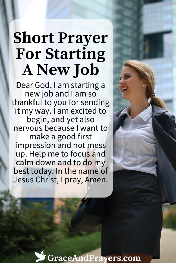 8 Encouraging Prayers For Starting A New Job - Grace and Prayers