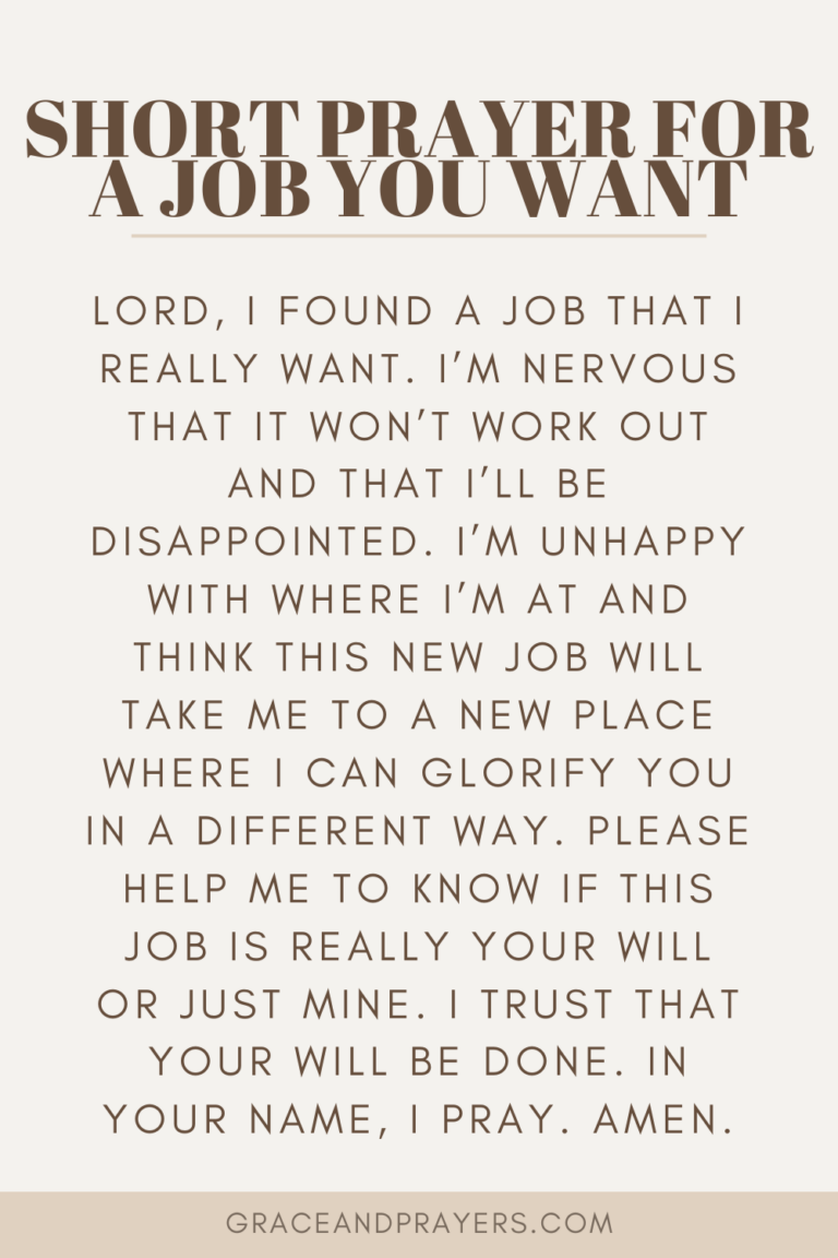 9 Positive Prayers for a Job You Really Want - Grace and Prayers