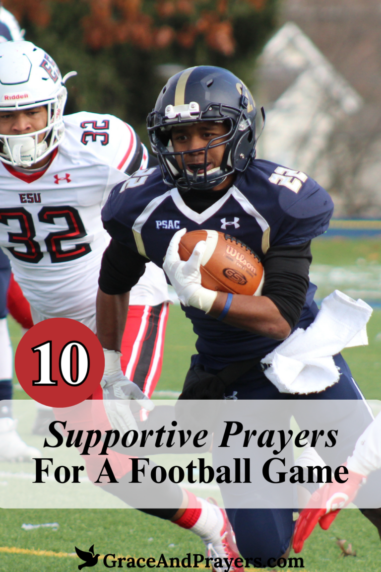 10 Supportive Prayers For A Football Game - Grace and Prayers