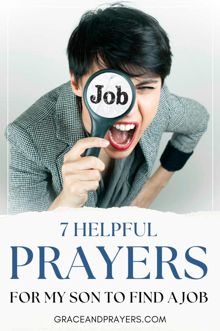 7 Helpful Prayers For My Son To Find A Job - Grace and Prayers