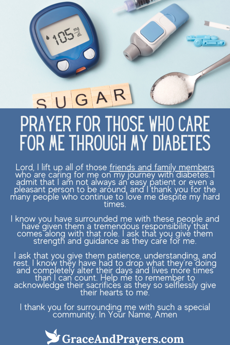 5 Gentle Prayers For Diabetics - Grace and Prayers