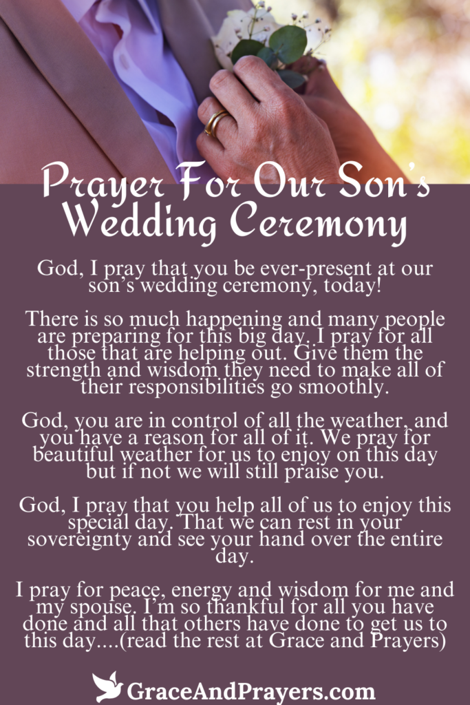 5 Heart-Felt Prayers For Son's Wedding - Grace and Prayers