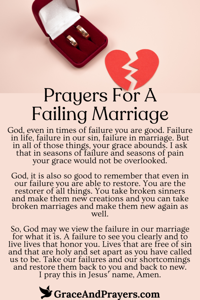 9 Powerful Prayers For A Broken Marriage - Grace and Prayers