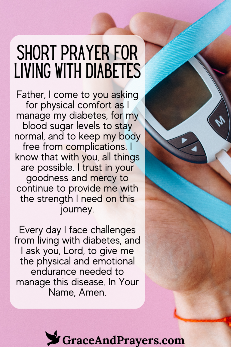 5 Gentle Prayers For Diabetics - Grace and Prayers