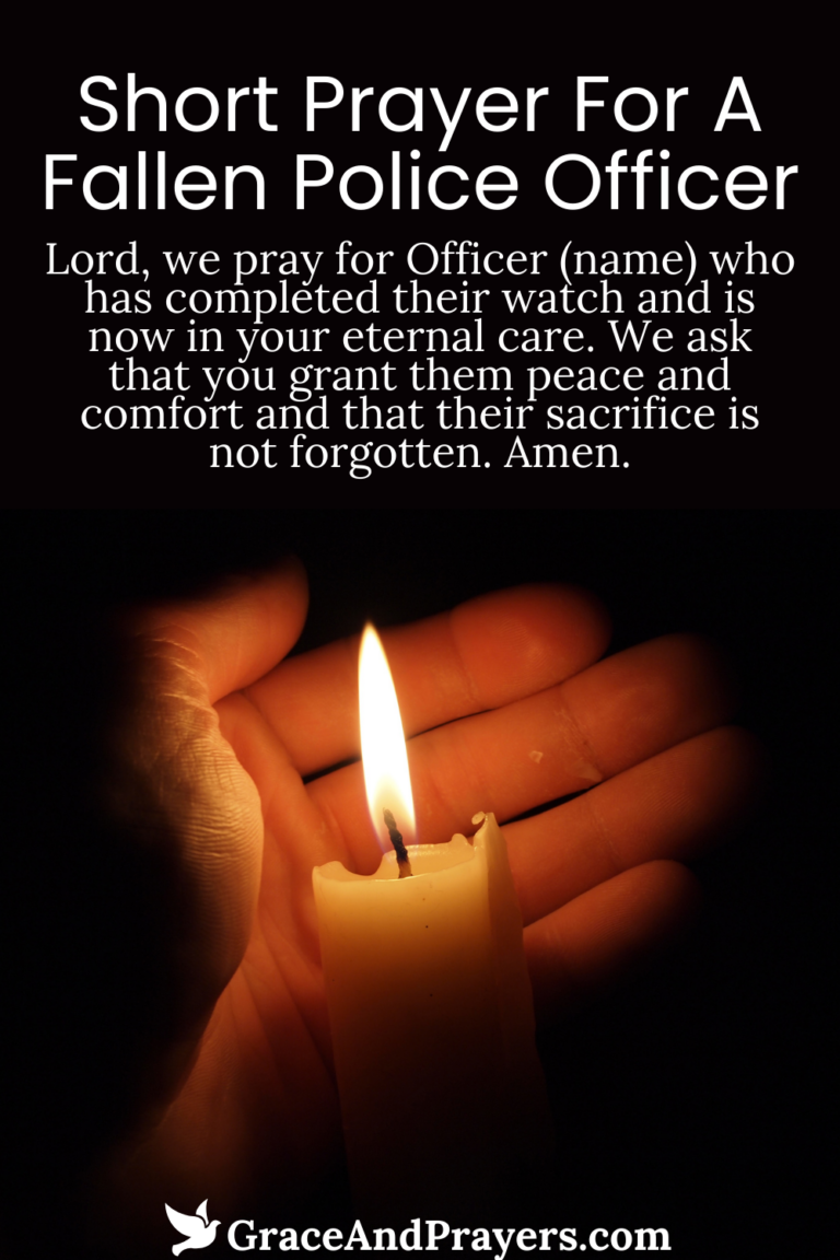 6 Grieving Prayers For A Fallen Police Officer - Grace and Prayers