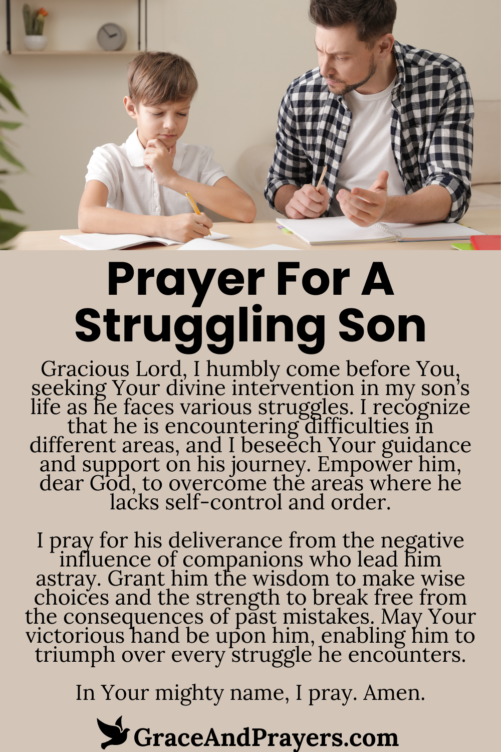 10 Caring Prayers For Son In Trouble - Grace and Prayers