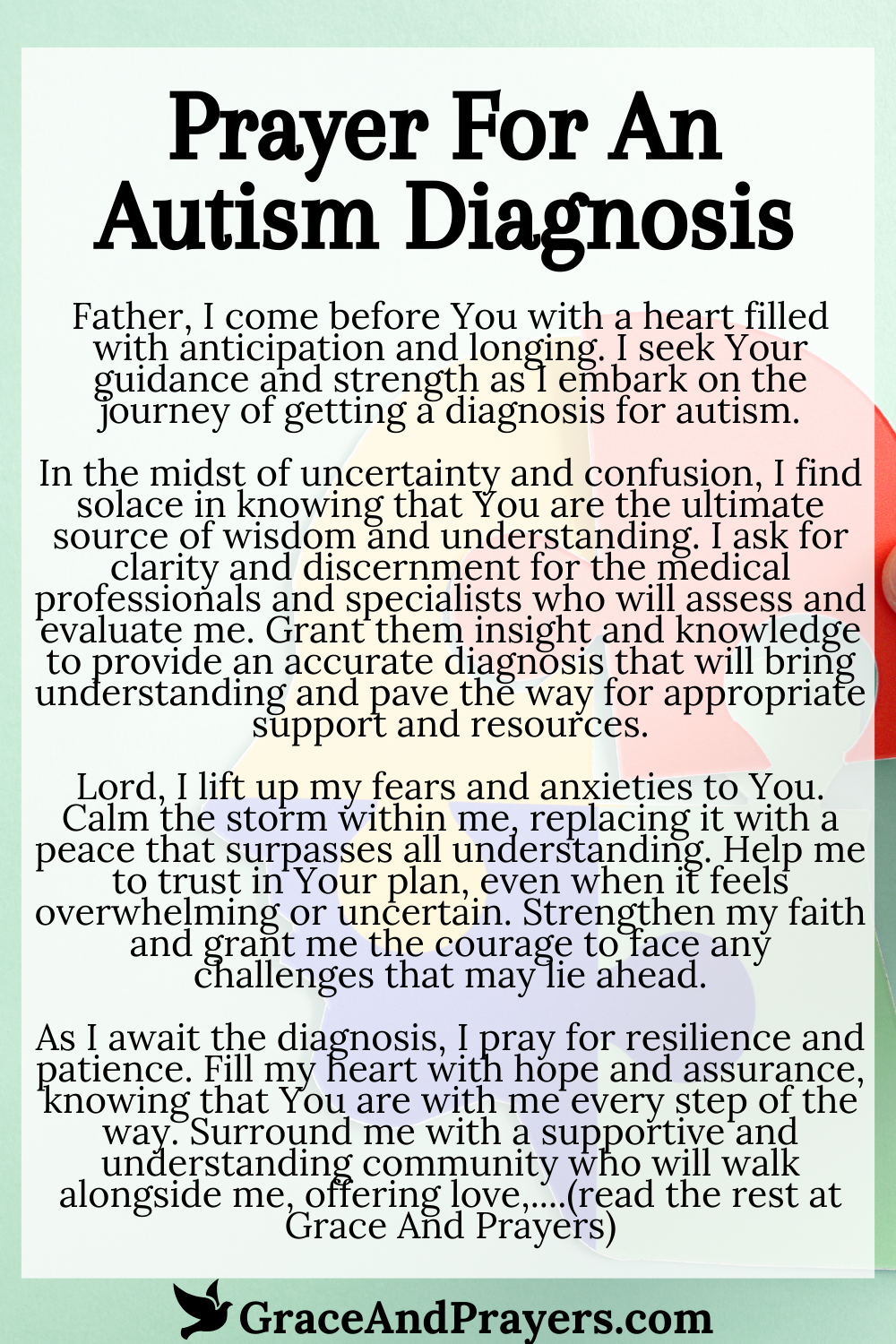 4 Supportive Prayers For Autism - Grace and Prayers