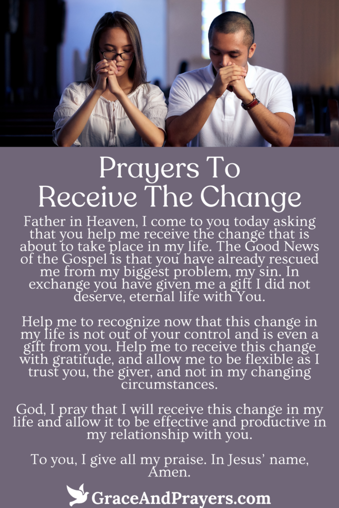 7 Strengthening Prayers To Accept Change - Grace and Prayers