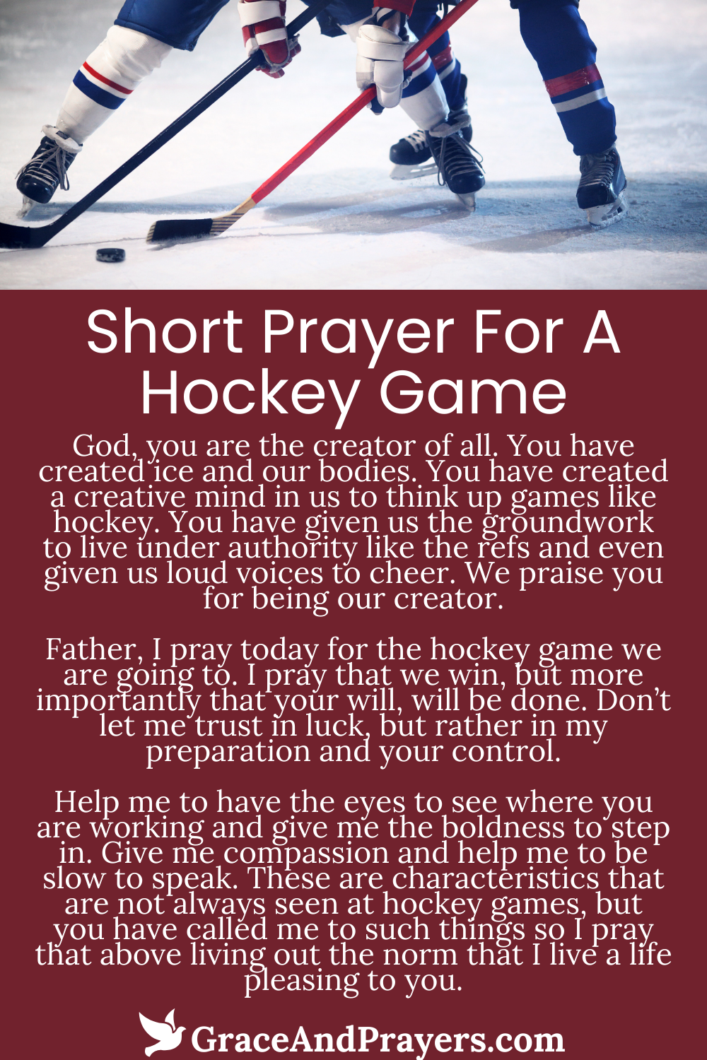 6 Bold Prayers For A Hockey Game - Grace and Prayers