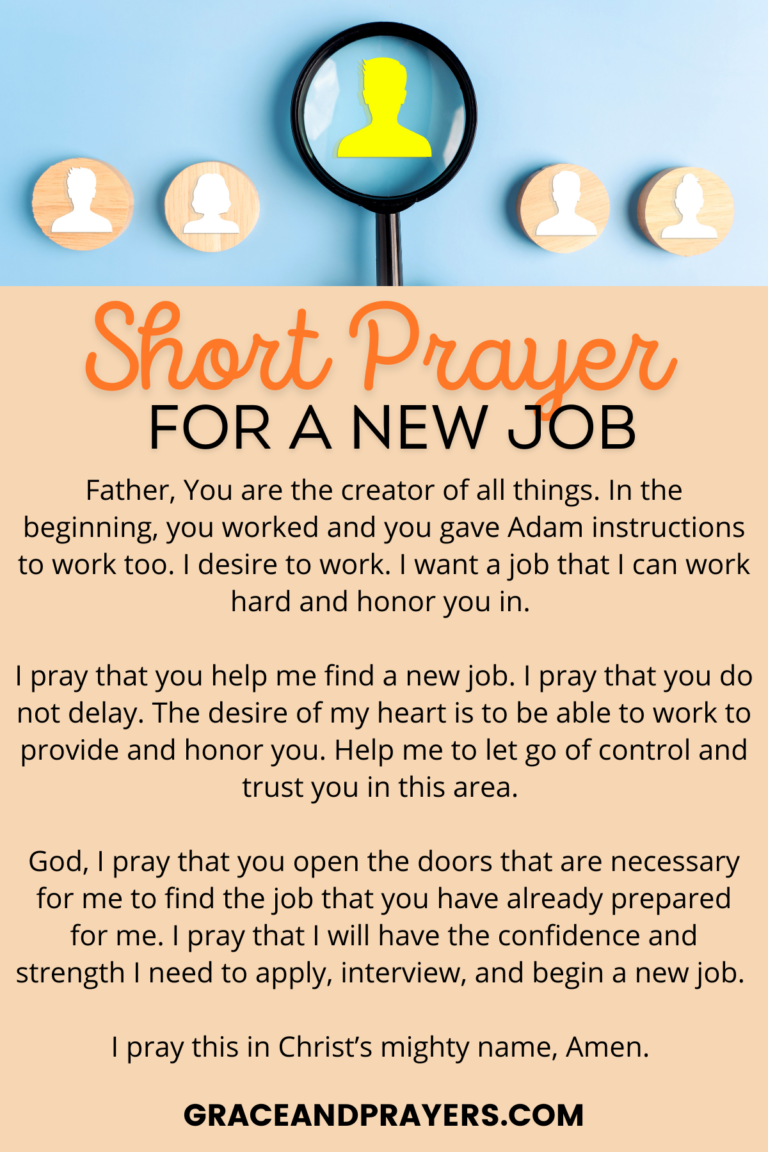 5 Trusting Prayers To Find A New Job - Grace and Prayers