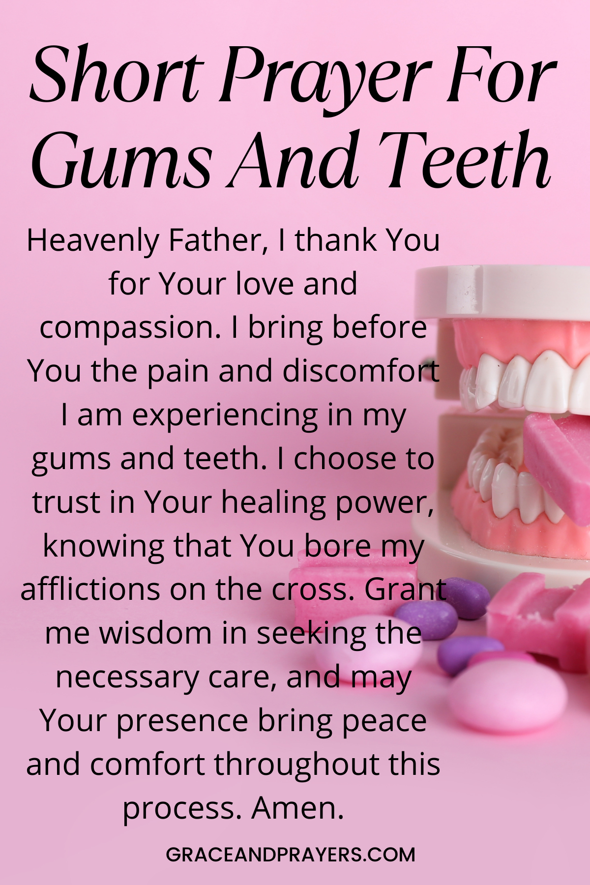 10 Patient Prayers For Gums And Teeth - Grace and Prayers