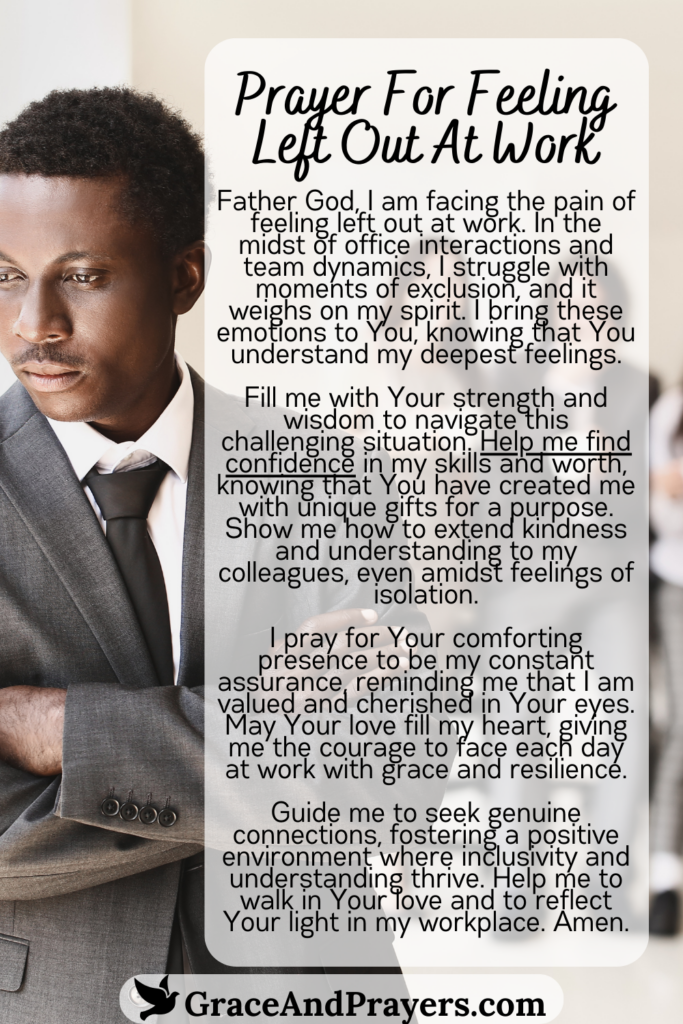 7 Supportive Prayers For Feeling Left Out - Grace and Prayers