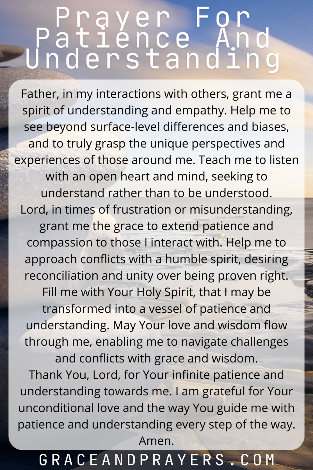 11 Empathetic Prayers For Patience - Grace and Prayers