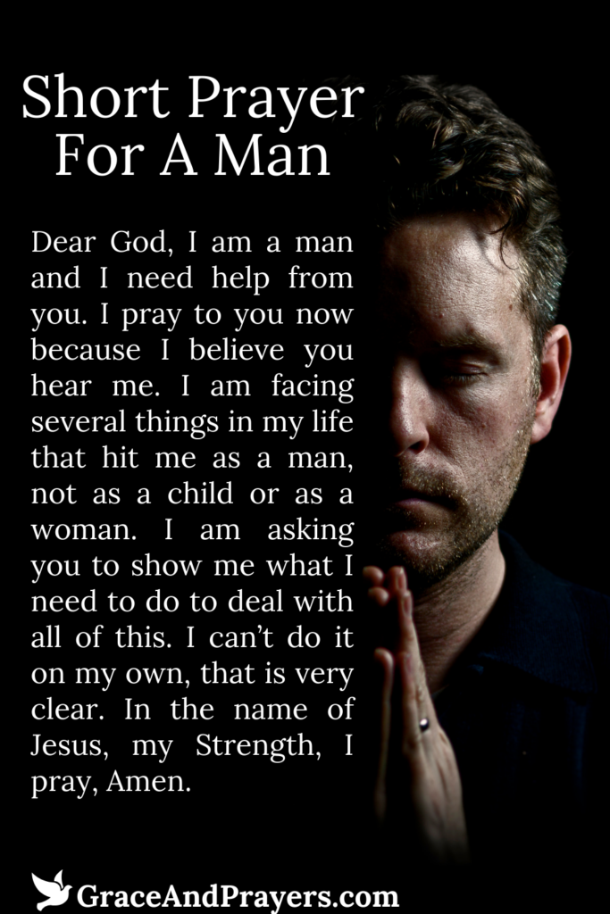15 Supportive Prayers For Men - Grace and Prayers