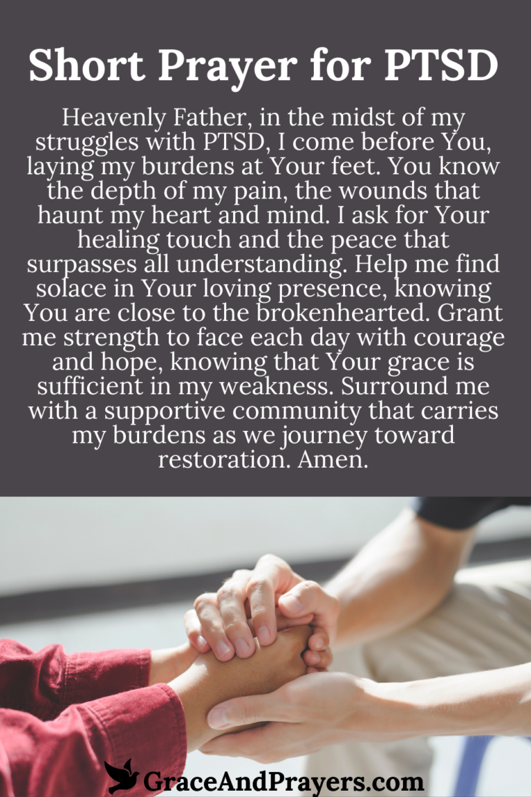 6 Tender Prayers For PTSD - Grace and Prayers
