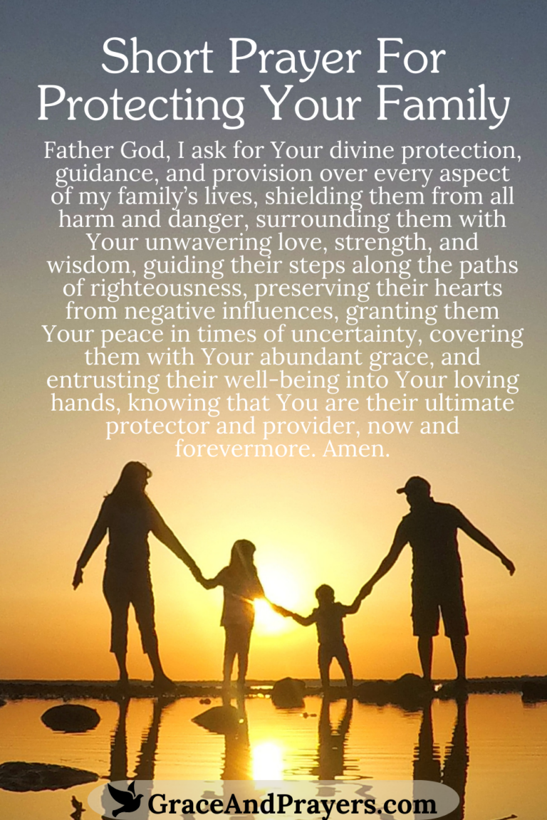 9 Loving Prayers For Family Protection - Grace and Prayers