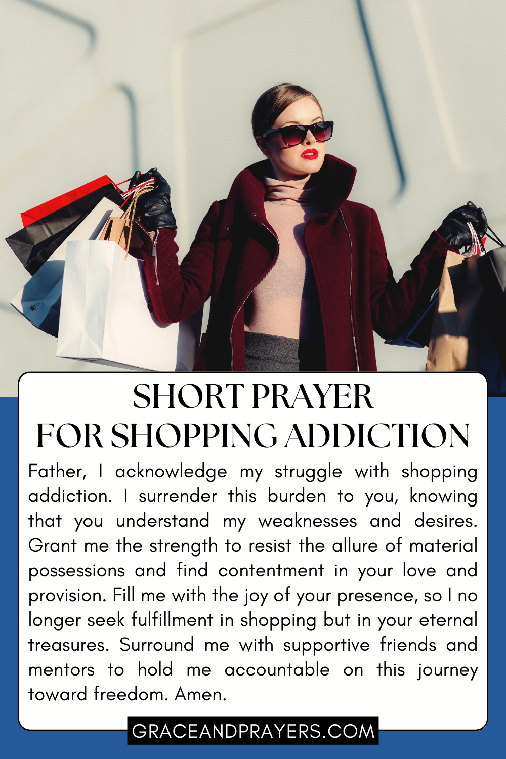 6 Supportive Prayers For Shopping Addiction - Grace and Prayers