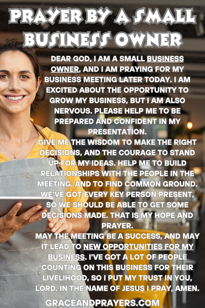 8 Positive Prayers For A Business Meeting - Grace and Prayers