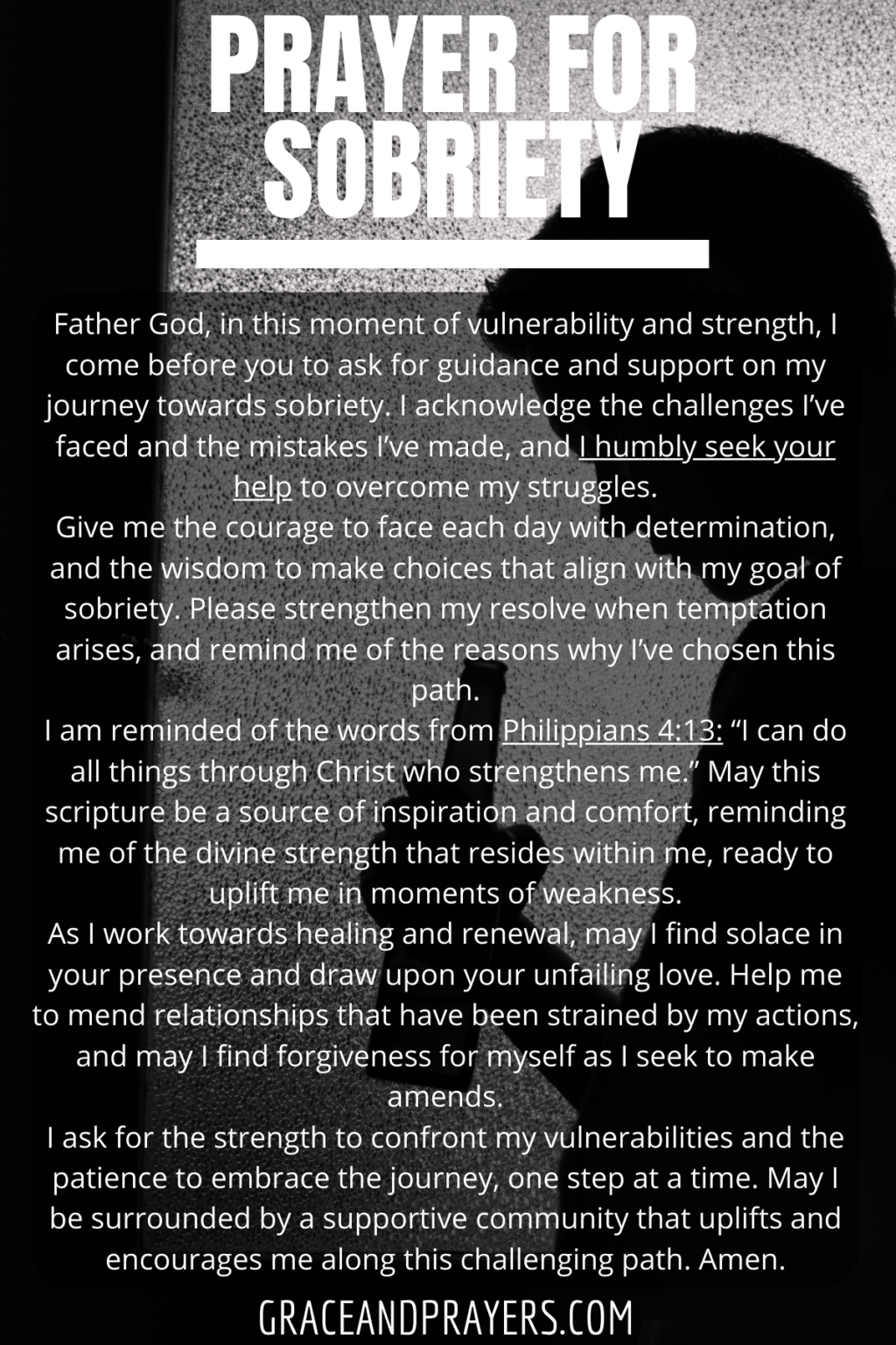 10 Hopeful Prayers For Addiction - Grace and Prayers