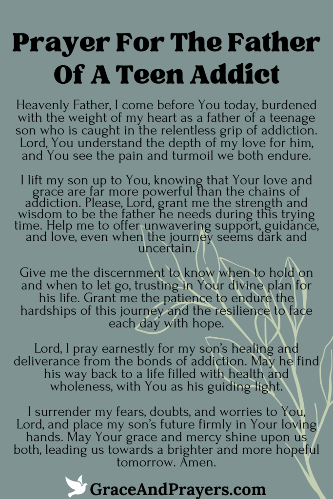 5 Gentle Prayers For Parents Of Addicts - Grace and Prayers