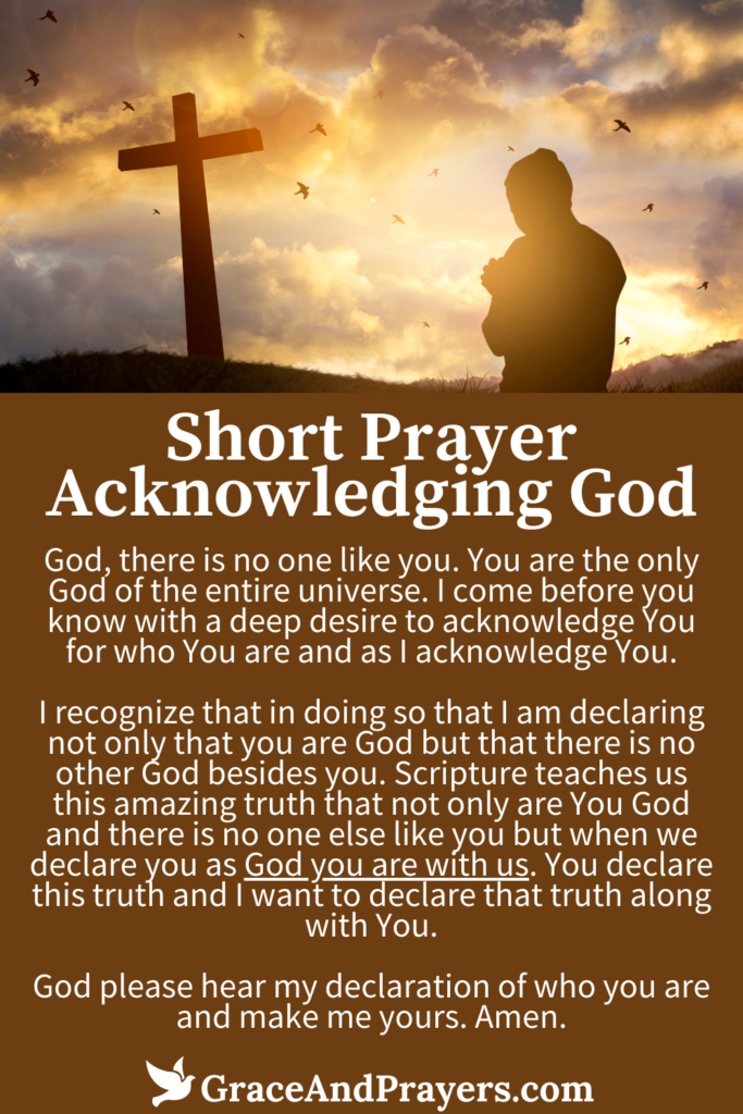 5 Powerful Prayers Acknowledging God - Grace and Prayers