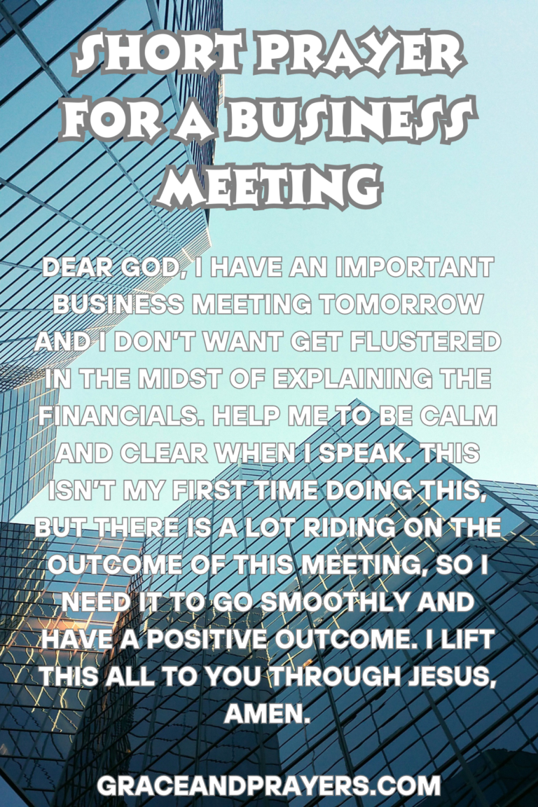 8 Positive Prayers For A Business Meeting - Grace and Prayers