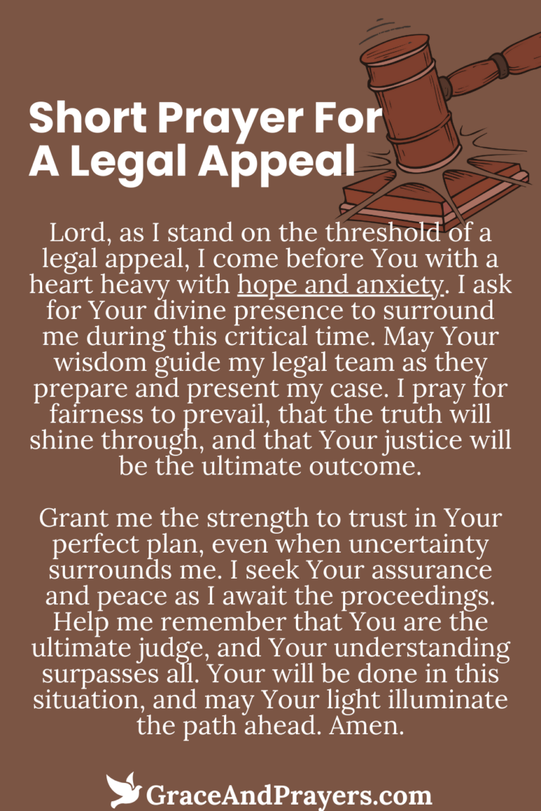 5 Strong Prayers For An Appeal - Grace and Prayers
