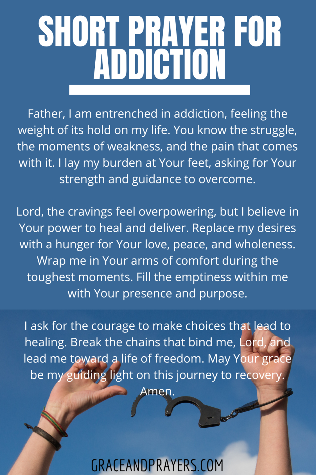 10 Hopeful Prayers For Addiction - Grace and Prayers