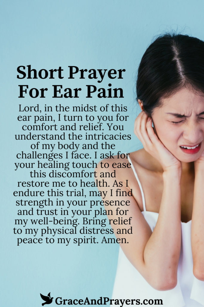 6 Tender Prayers For Ear Pain - Grace and Prayers