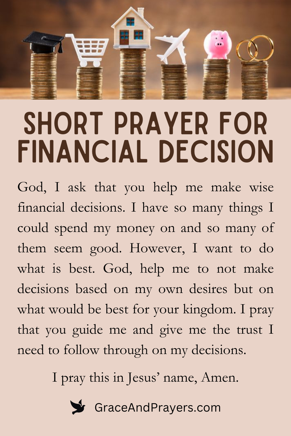8 Wisdom Seeking Prayers For Financial Decisions - Grace and Prayers