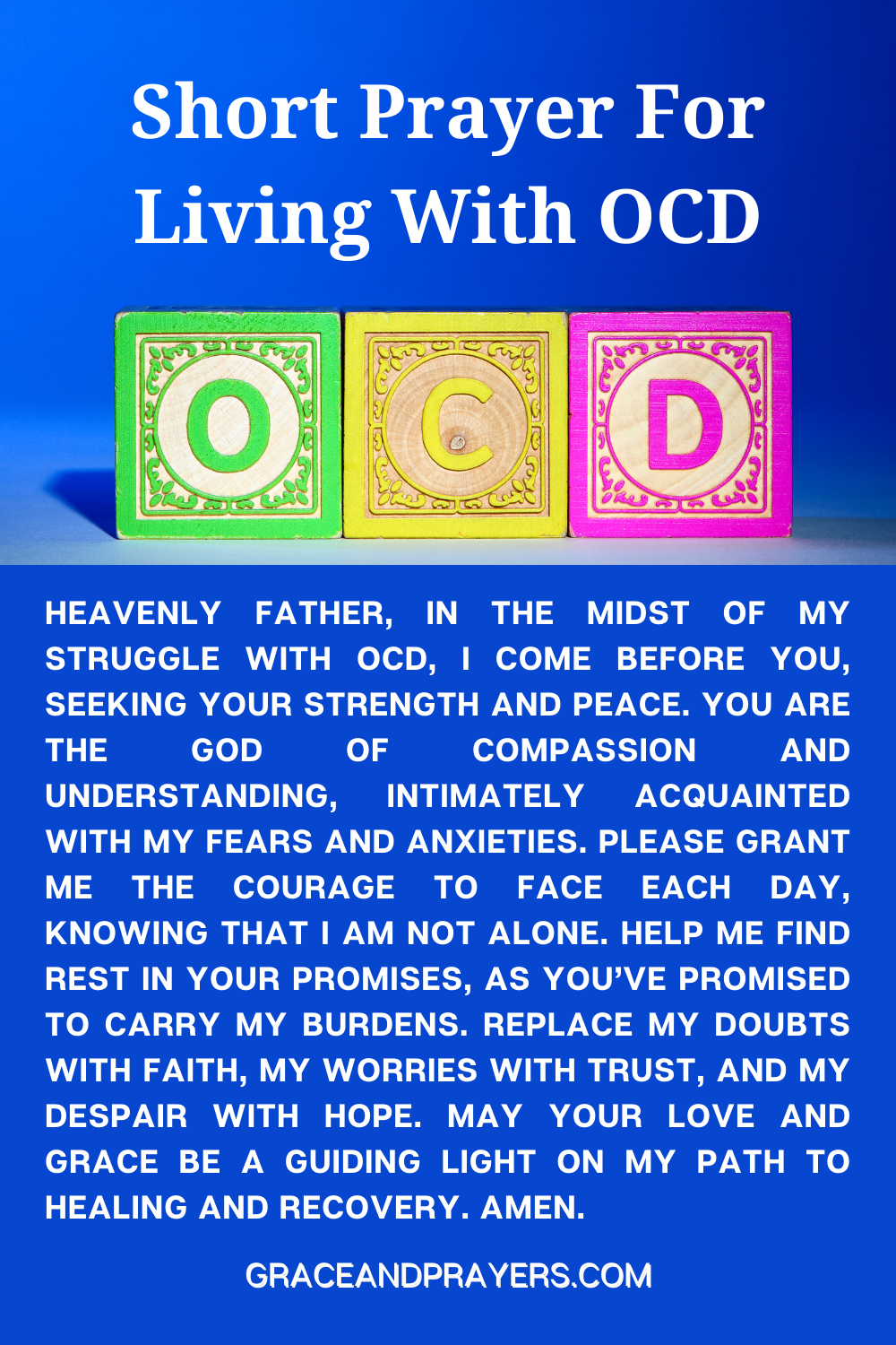 5 Gentle Prayers For OCD - Grace and Prayers