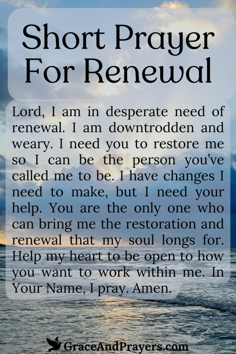 7 Jubilant Prayers For Renewal - Grace and Prayers