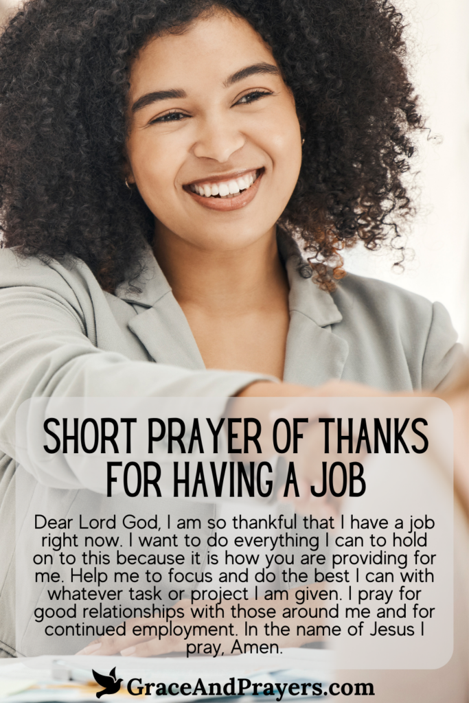 8 Thankful Prayers For Having A Job - Grace and Prayers