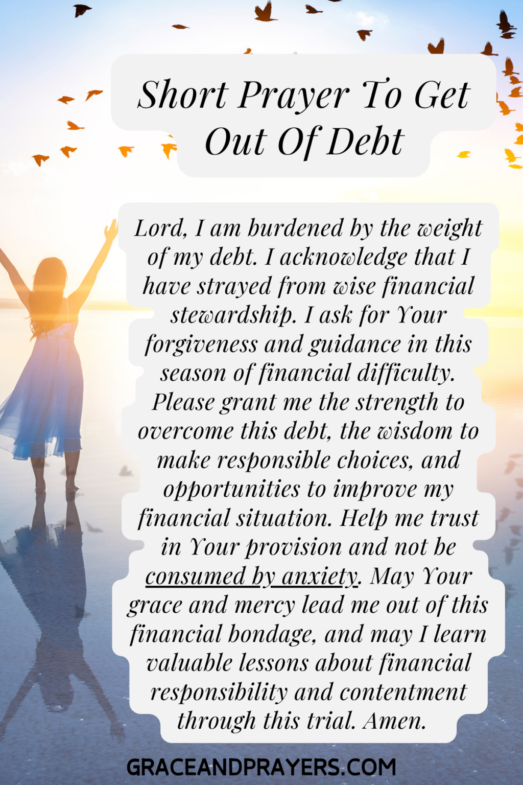 5 Supportive Prayers To Get Out Of Debt - Grace and Prayers