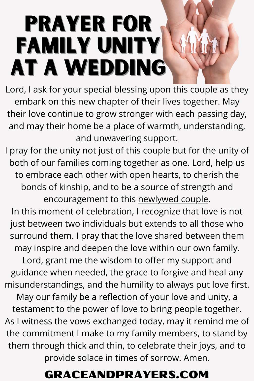 10 Strengthening Prayers For Family Unity - Grace and Prayers