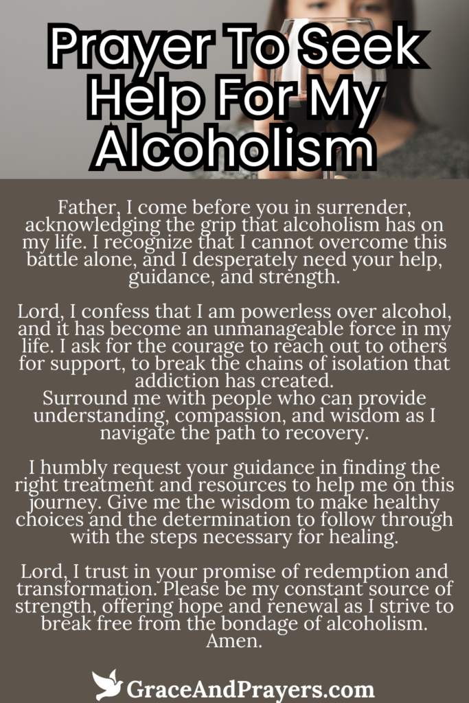 12 Hopeful Prayers For Alcoholics - Grace and Prayers
