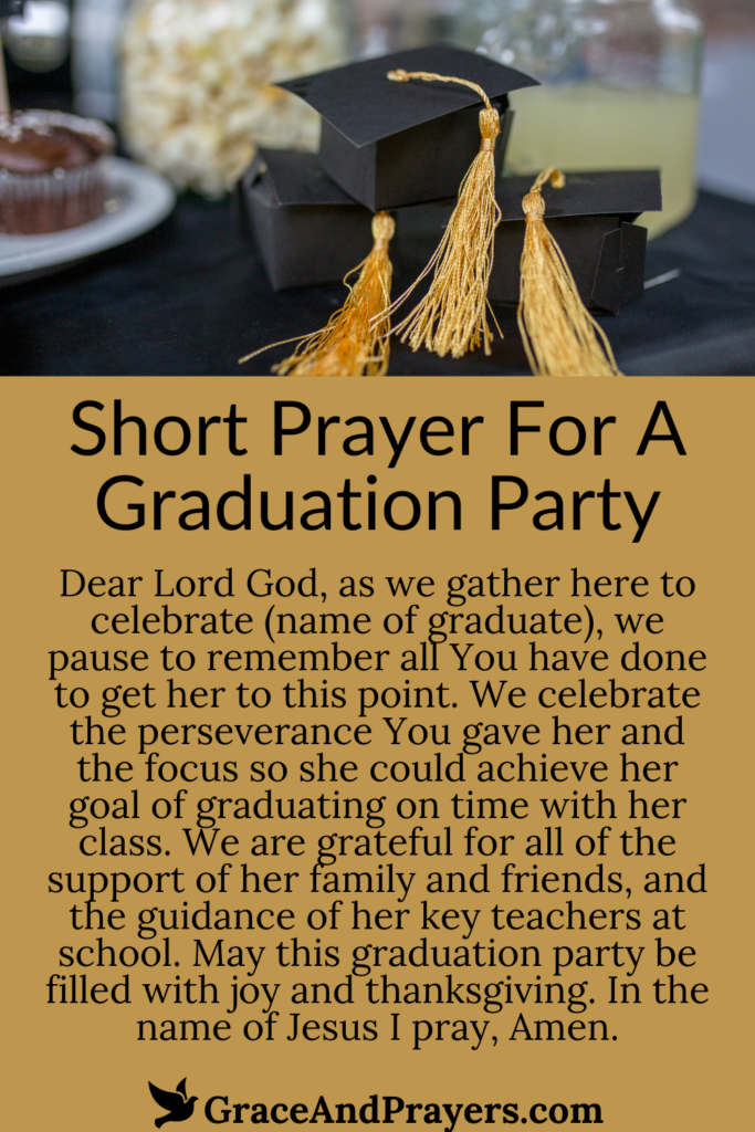 8 Hopeful Prayers For A Graduation Party - Grace and Prayers