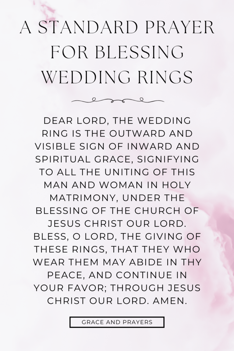 7 Centered Prayers To Bless Wedding Rings - Grace and Prayers