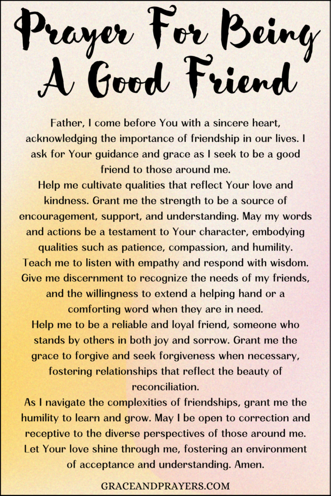 6 Encouraging Prayers For Making Friends - Grace and Prayers