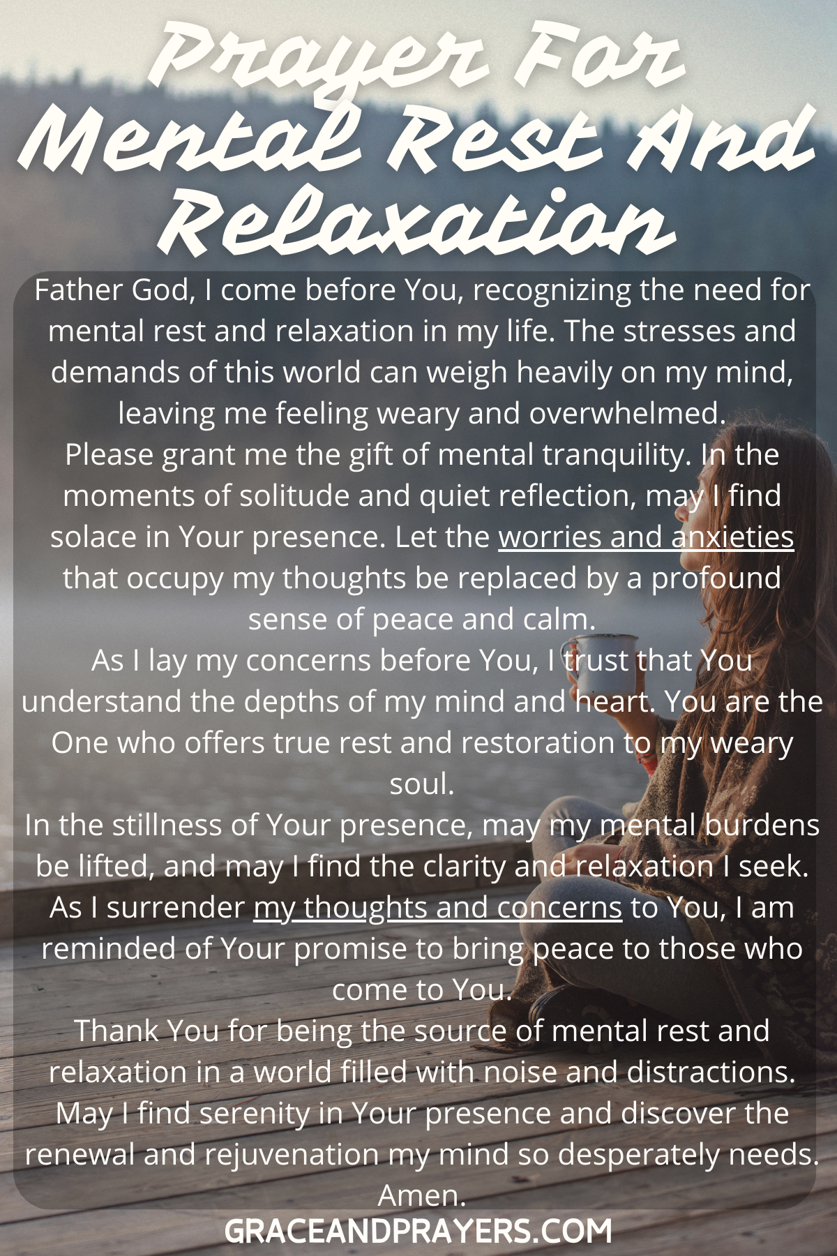 6 Soothing Prayers For Relaxation - Grace and Prayers