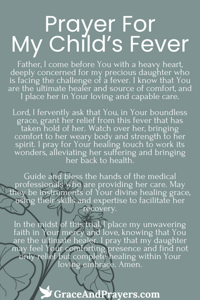 6 Gentle Prayers For Fever - Grace and Prayers