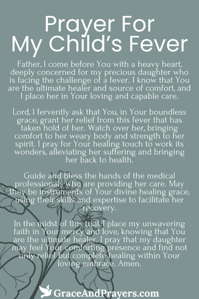 6 Gentle Prayers For Fever - Grace and Prayers