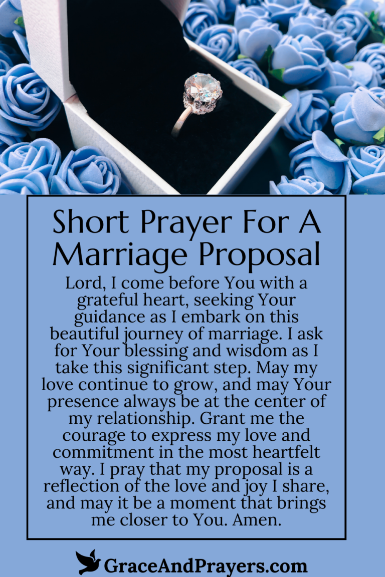 6 Encouraging Prayers For A Marriage Proposal - Grace and Prayers