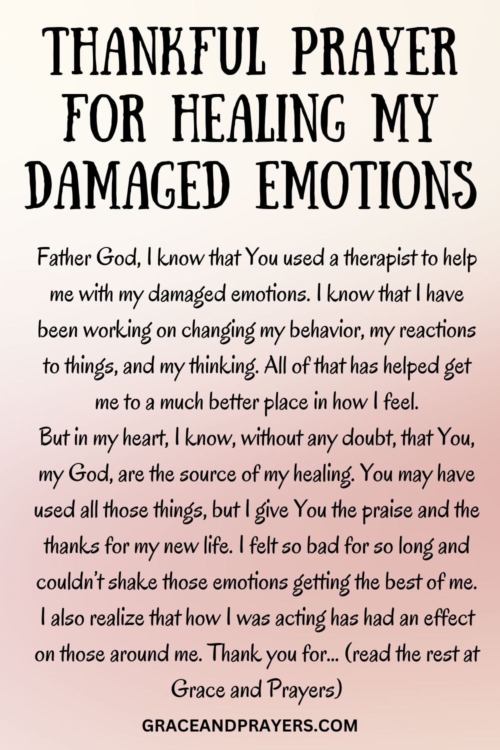 9 Strong Prayers Of Thanks For Healing - Grace and Prayers