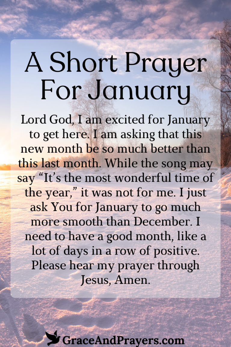 9 Uplifting Prayers For January - Grace and Prayers