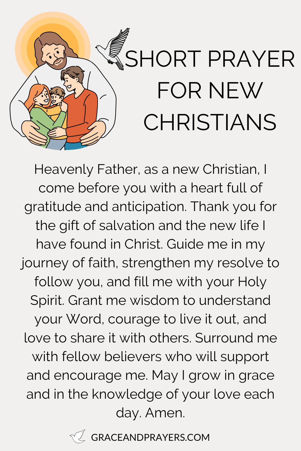 5 Powerful Prayers for New Christians - Grace and Prayers
