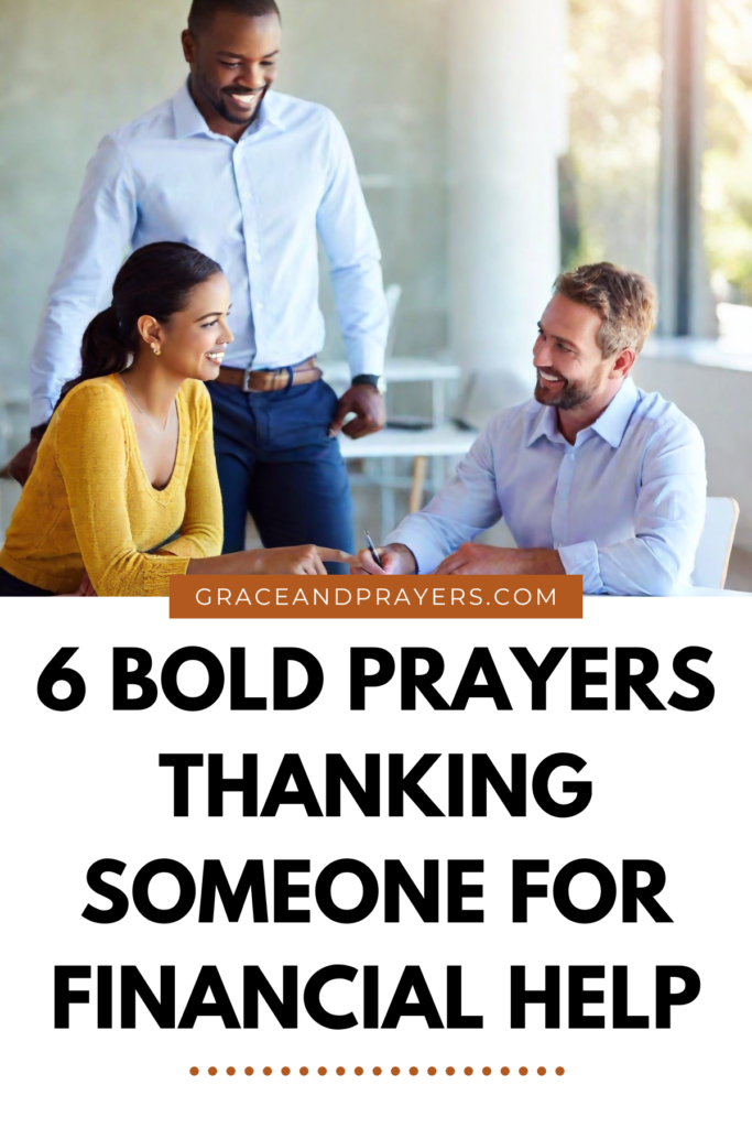 6 Bold Prayers Thanking Someone for Financial Help - Grace and Prayers