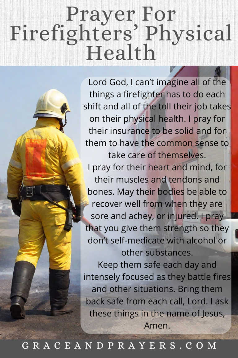 8 Caring Prayers For Firefighters - Grace and Prayers