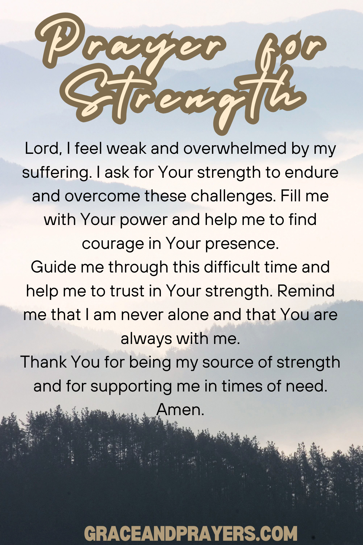 7 Comforting Prayers For Suffering - Grace and Prayers